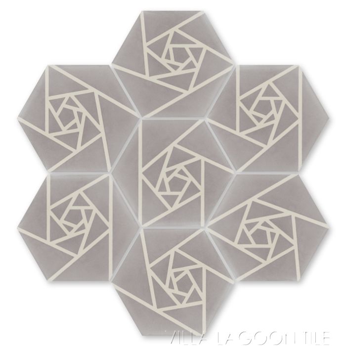 "Origami" Modern Hex Cement Tile | Villa Lagoon Tile