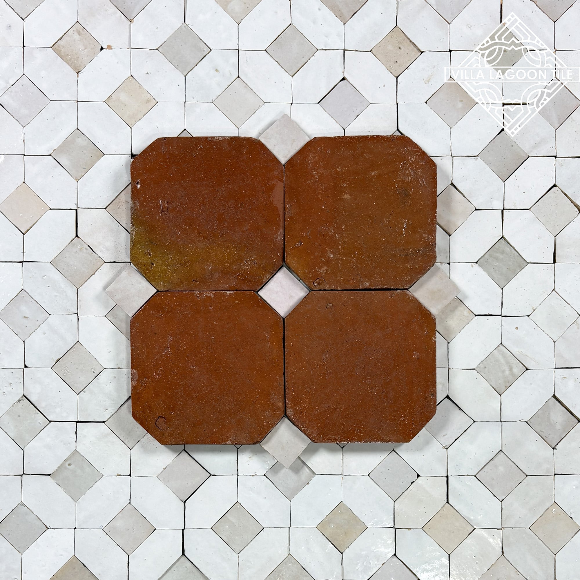 8" Octagon Terracotta Tile | Villa Lagoon Tile