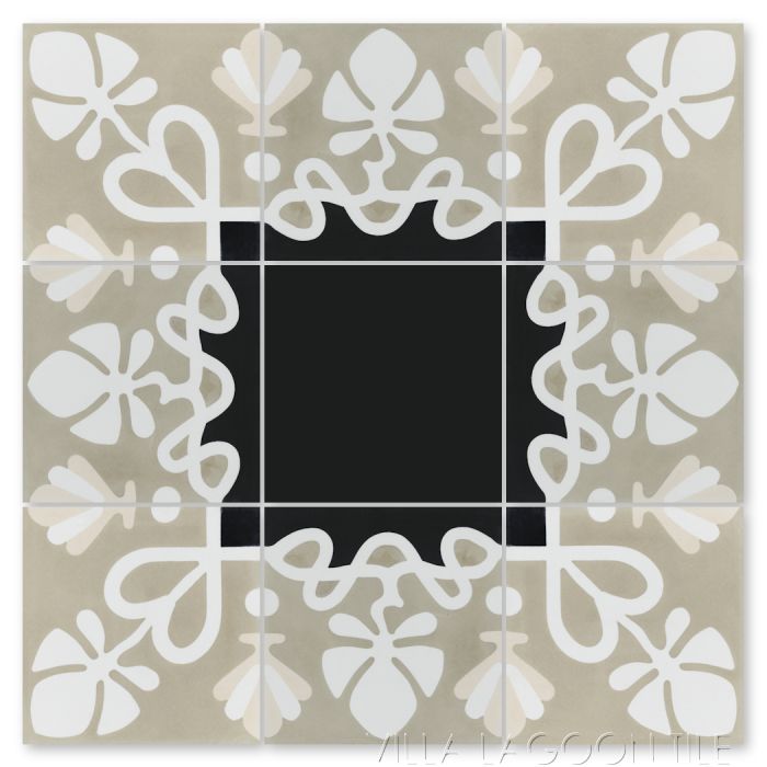 "Foliage Border" Floral Cement Tile Border | Villa Lagoon Tile